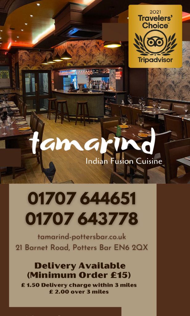 Contact Us - Tamarind Potters Bar